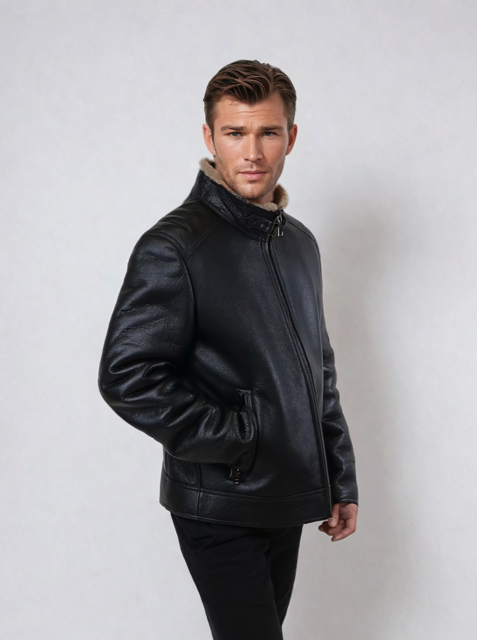 Hank, 68 cm. - Rock Lamb - Man - Black – Levinskyfurs
