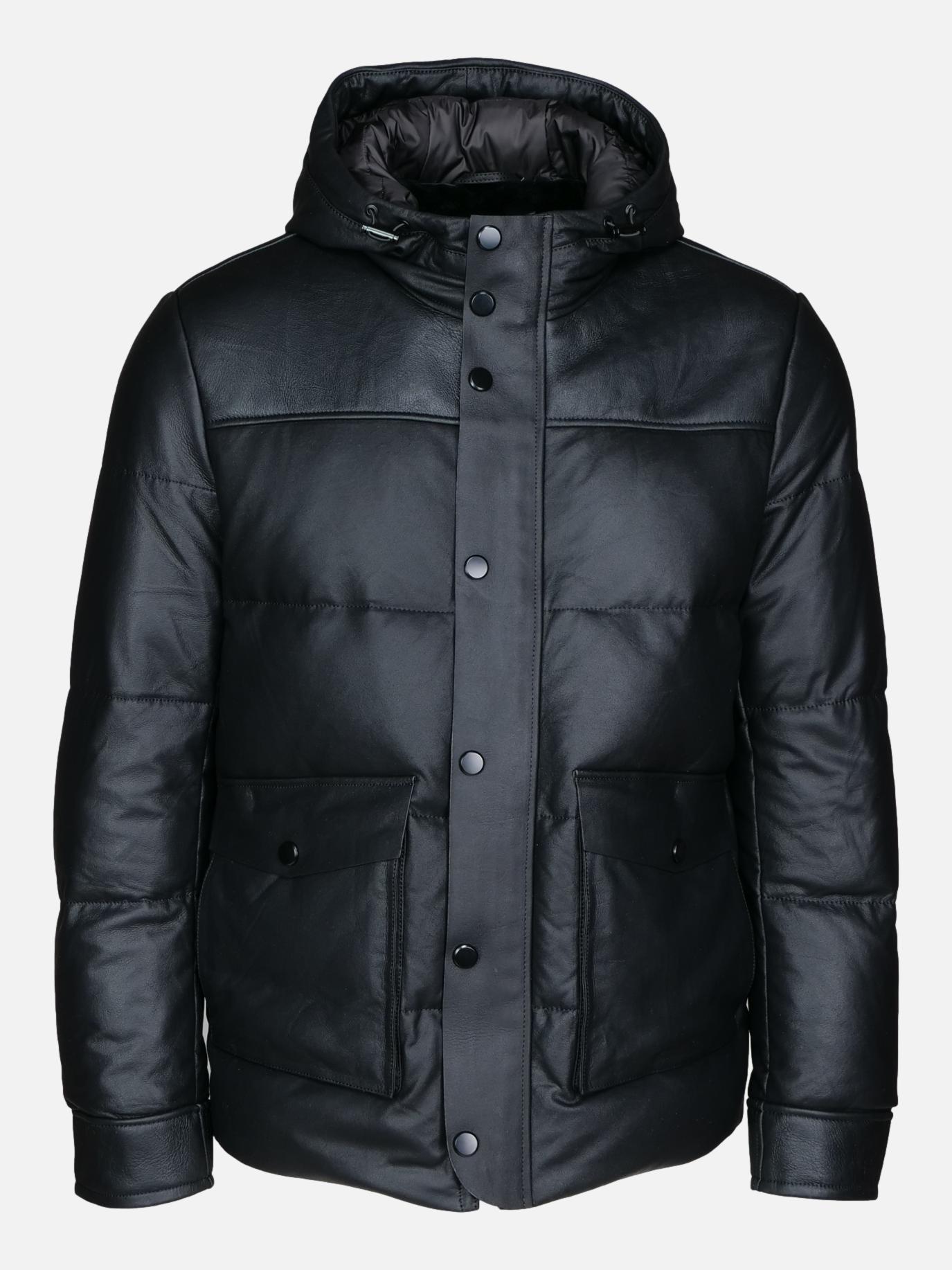 Gratien, 75 cm. - Hood - Nappa Lamb - Man - Black – Levinskyfurs