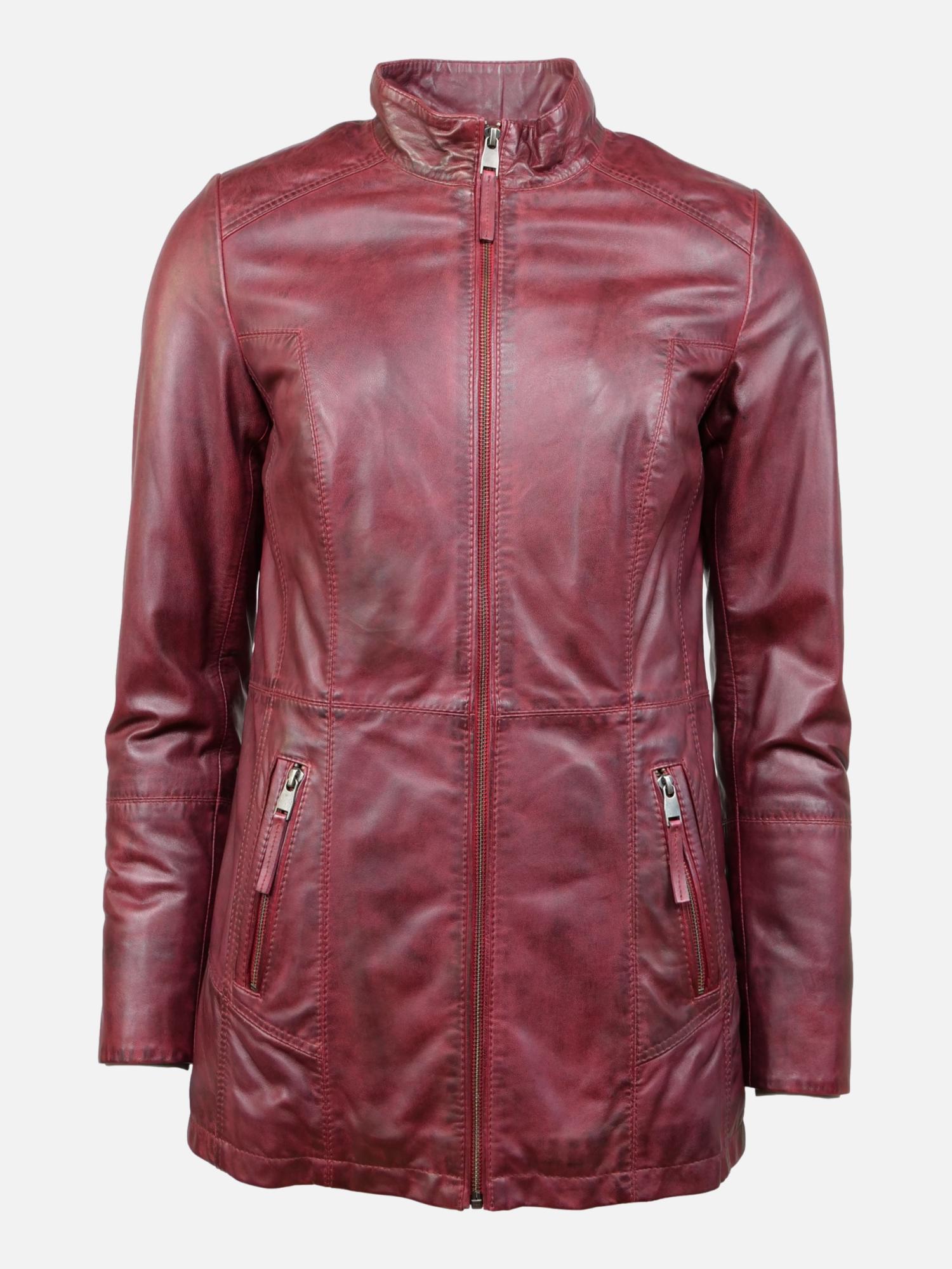 Eva - Lamb Malli Leather - Women - Copper Red – Levinskyfurs