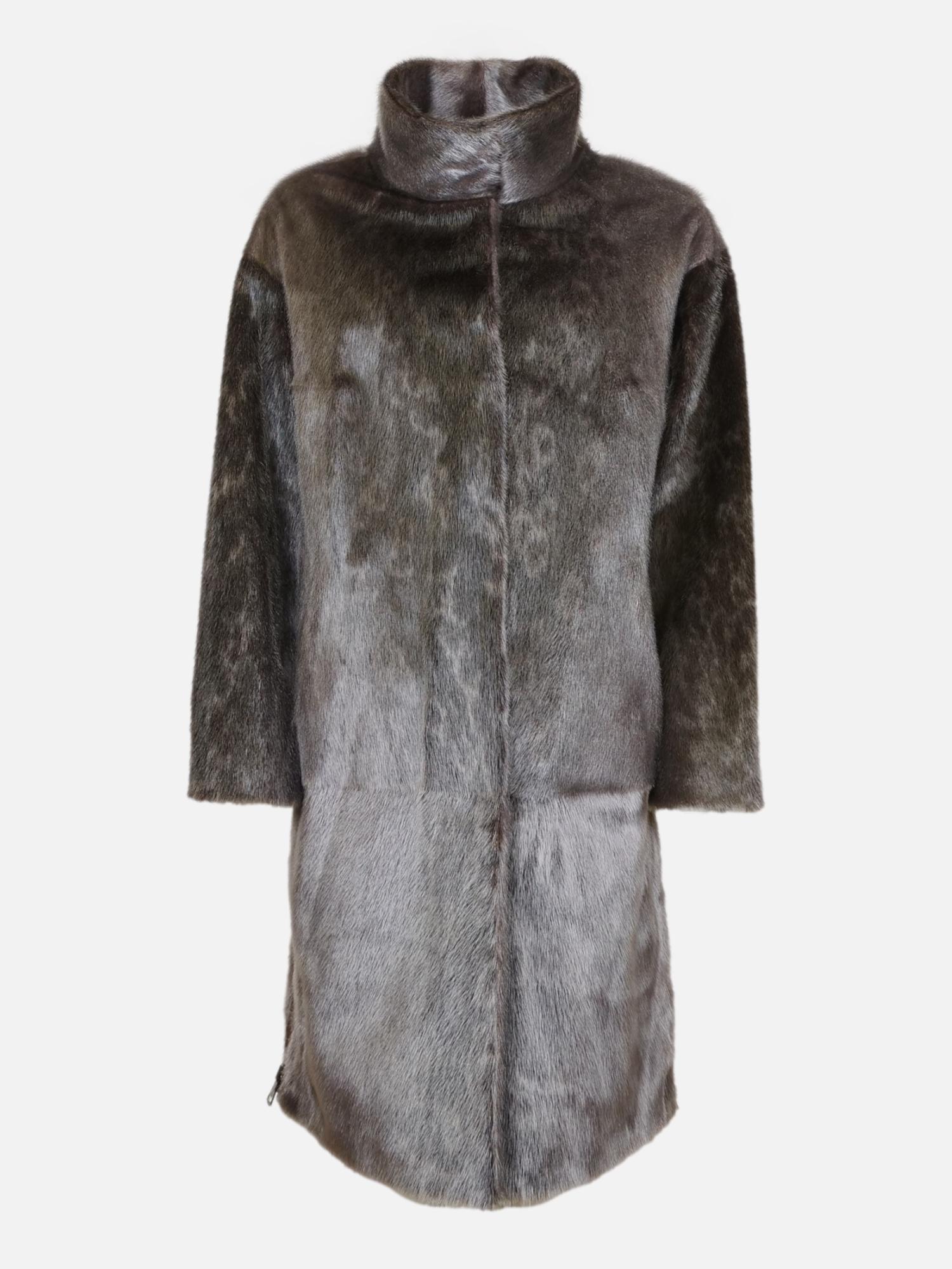 Filuka, 100 cm. - Collar - Seal - Women - Grey – Levinskyfurs